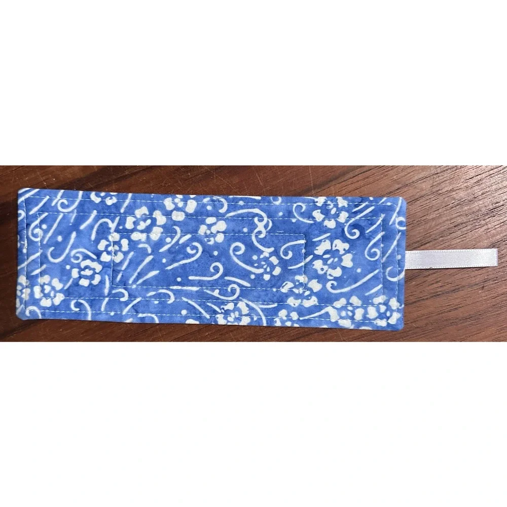 Handmade | Accessories | Handmade Quilted Bookmark Beatitude Blue White ...